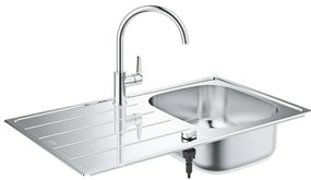 GROHE 31562SD1 - Sada kuchyňského dřezu a baterie BAU 860 x 500 mm nerez