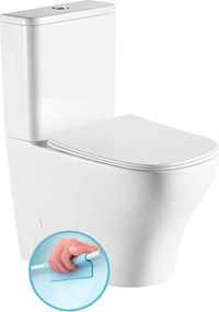 Sapho Bello - WC kombi, Rimless, vario odpad, bílá PC103WR