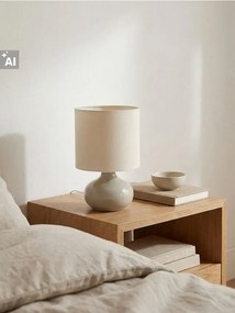 Sinsay - Stolní lampa s látkovým stínidlem - béžová