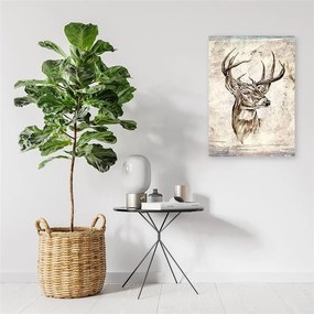 Gario Obraz na plátně Náčrtek jelena Rozměry: 40 x 60 cm