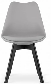 modernHOME Sada 4 šedých židlí MARK, moderní černé nohy model_3754_4-MARK-ATTY16