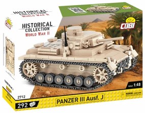 Cobi 2712 II WW Panzer III Ausf J, 1:48, 292 kostek