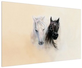 Malovaný obraz koní (120x80 cm)
