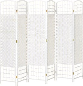 HOMCOM 6-panelový rozdělovací paravan, skládací obraz, 242,5x170,6 cm, papírová vlákna a rámeček z topolového dřeva, elegantní dekorace do ložnice a o
