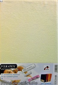 Veratex Froté prostěradlo 200x220/16 cm (č. 2-smetanová) 200 x 220 cm Froté