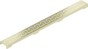 Mexen Flat M15 krytka na liniový odtok 50 cm, zlatá kartáčovaná - 1A24050