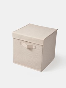Sinsay - Skládací úložný box s rukojetí a víkem - béžová