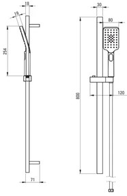 Deante NGA_N52K - Sprchová sada ALPINIA černá