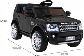 Ramiz Land Rover Discovery elektrické auto pro děti černé SUV + dálkové ovládání