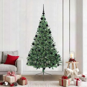 Umělý osvětlený vánoční stromeček Zelená 210 cm PVC 3397025