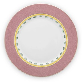 Pip Studio La Majorelle talíř Ø26,5cm, růžový (talíř na hlavní chod)
