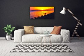Obraz na plátně Moře Slunce Pláž Krajina 100x50 cm