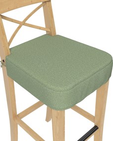 Sedák na židli IKEA Ingolf - barová barva zelená látka pletený vzor