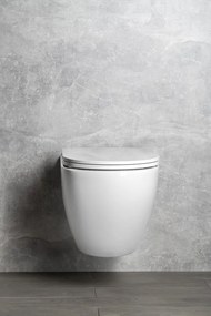 ISVEA INFINITY, závěsná WC mísa s rimless splachováním bez sedátka, 36,5x53cm, bílá, 10NF02001