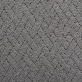 SCANquilt přehoz BENE cross světle šedá + tmavě šedá 240 x 260 cm