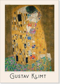 Plakát PSTR Studio x Gustav Klimt - The Kiss