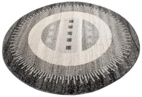 Luxusní kusový koberec JAVA kulatý JA0160-KR - průměr 130 cm