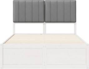 Rám postele s čalouněným čelem s čelo Světle šedá 120 x 200 cm 3405551