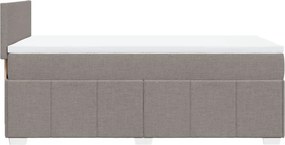 Box spring postel s matrací taupe 100 x 200 cm textil 3289276