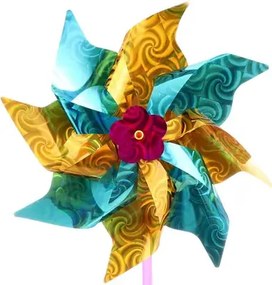 ORION Větrník barevný 2ks / Větrník / plast / lesklý / 26 x 26 cm