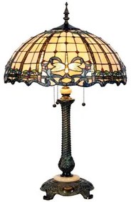 Stolní lampa Tiffany DRAGONFLY Clayre &amp; Eef 5LL-5298