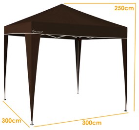 Zahradní stan Kesser 3x3m / hnědý