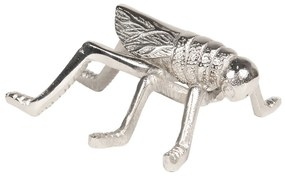 Stříbrná dekorativní soška kobylky - 17*12*6 cm