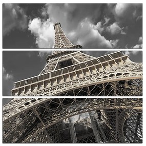 Obraz na plátně - Eiffelova věž - pohled zezdola - čtverec 335FC (105x105 cm)