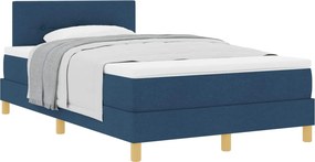 Postel s boxspringem s polštářem Modrá 120 x 190 cm textil 3338908