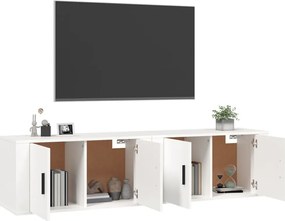 vidaXL Nástěnné TV skříňky 2 ks 80 x 34,5 x 40 cm [3188350] Barva: Černá
