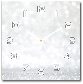 Wallmuralia Skleněné hodiny čtverec Světýlka 30x30 cm