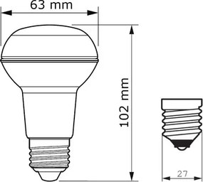 Philips CorePro LEDspot D R63 E27 4,5W / LED žárovka / náhrada 60W / 8