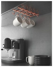 Závěsný držák na hrnky v měděné barvě Metaltex