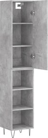 Skříň highboard betonově šedá 34,5x34x180 cm kompozitní dřevo 3199013