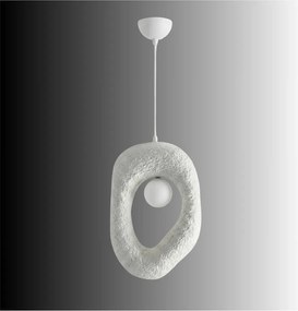 Bílé kovové závěsné svítidlo Lore – Opviq lights