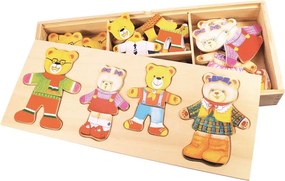 Oblékací puzzle BEAR FAMILY vícebarevné