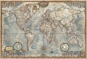 EDUCA Puzzle Politická mapa světa / 4000 dílků