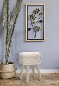 Nástěnná dekorace Girish A 60 cm černá/hnědá