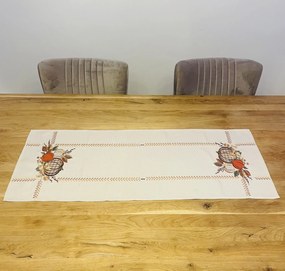 Vyšívaný ubrus dýňe 40x110 cm TiaHome