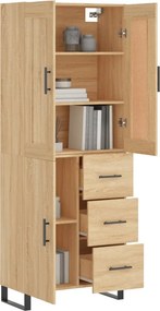 Skříň highboard dub sonoma 69,5 x 34 x 180 cm kompozitní dřevo 3199836
