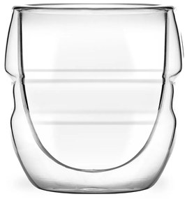 Sada 2 dvoustěnných sklenic Vialli Design Sferico, 70 ml