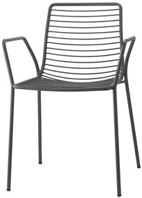 SCAB - Židle SUMMER s područkami - antracitová
