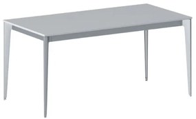Kancelářský stůl PRIMO ACTION, šedostříbrná podnož, 1600 x 800 mm, šedá