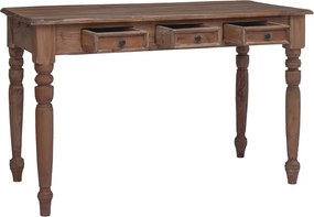 Psací stůl se zásuvkami 117 x 57 x 75 cm masivní mahagon 283909