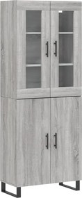 Skříň highboard šedá sonoma 69,5 x 34 x 180 cm kompozitní dřevo 3198239