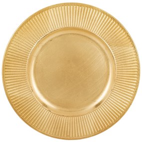 Plastový talíř ve zlaté barvě 160473
