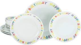 XXXLutz JÍDELNÍ SOUPRAVA Happy Birthday, Tellerset 12-tlg 12dílné Creatable - Online Only nádobí - 007768064901