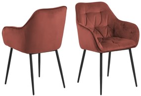 Designové židle Alarik korálová