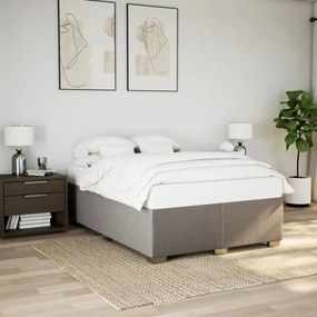 Box spring postel s matrací taupe 140x190 cm textil 3285134