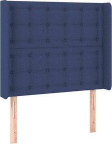 Box spring postel s matrací modrá 100 x 200 cm textil 3132295
